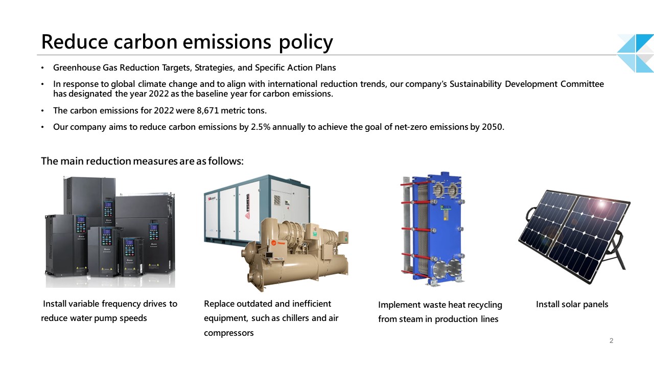 csr-Reduce carbon emissions policy - Min Aik Precision Industrial Co., Ltd.